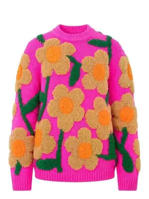 WALTER VAN BEIRENDONCK Flower Power Sweater - Pink