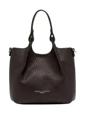 GIANNI CHIARINI Grained Leather Tote Bag