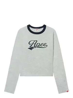 AAPE BY *A BATHING APE Logo-patch T-shirt - Grey
