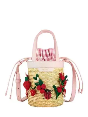 AQUAZZURA Botanica Mini Bucket - Neutrals