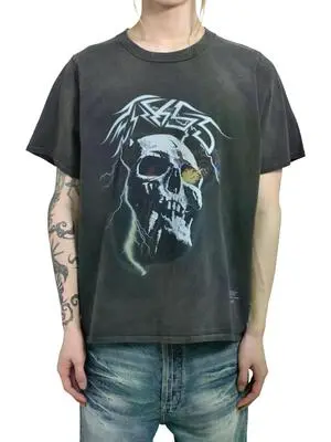 JUN/NAKAYAMA Feel Graphic-print T-shirt - Grey