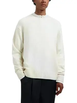 OLAF Logo-print Crew-neck Sweater - White