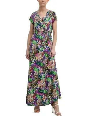 MORGAN Floral-print Maxi Dress - Multicolour