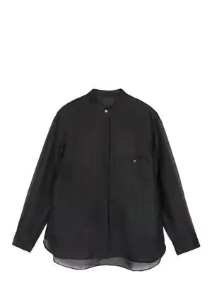 LESS Stand-collar Shirt - Black