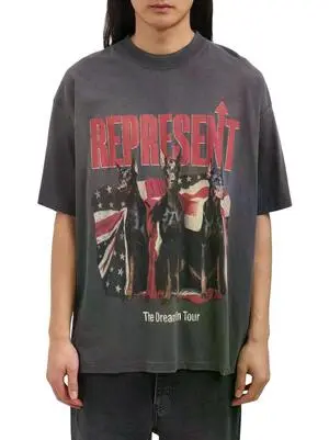 REPRESENT Graphic-print T-shirt - Grey