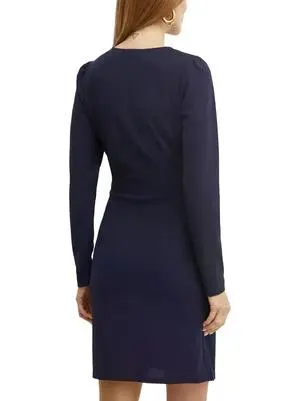 MORGAN Buckle-detail Mini Dress - Blue