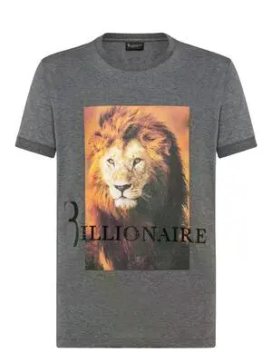 BILLIONAIRE Lion-print T-shirt - Grey