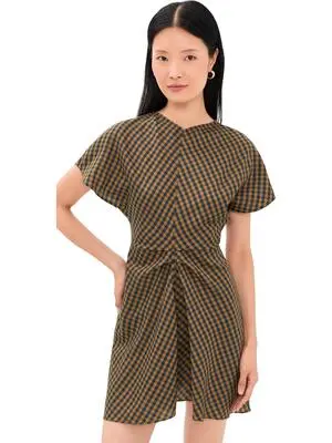 A.L.C. Leni Dress - Pecan/navy