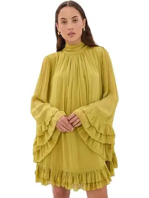 MUSE ASSEMBLY Lena Dress - Chartreuse