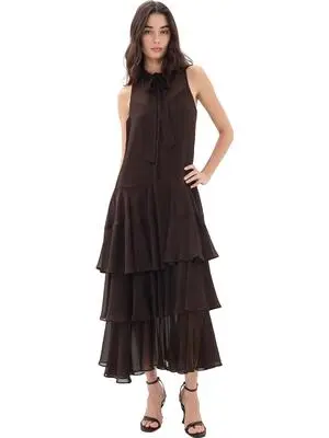 Astr The Label Katheryn Dress - Espresso