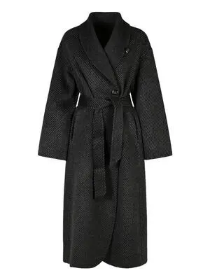 Emporio Armani Wool Coat - Grey