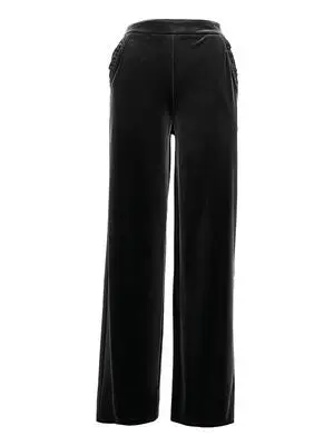 Emporio Armani Chenille Trousers - Black