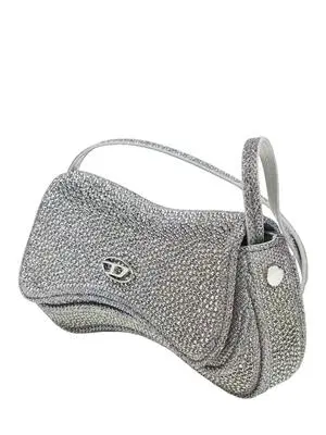 DIESEL® 1dr-h Crystal-embellished Clutch Bag - Grey