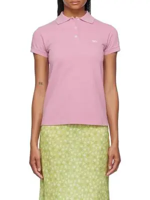 Maison Kitsuné Baby Fox Patch Polo Shirt - Pink