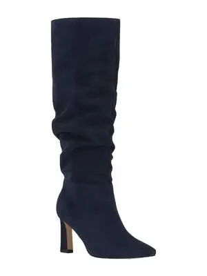 Vince Camuto Genisa Knee High Leather Boot - Deep Navy