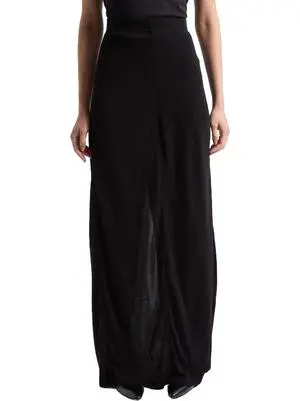 MAISON MARGIELA Fusion Jersey Maxi Skirt - Black