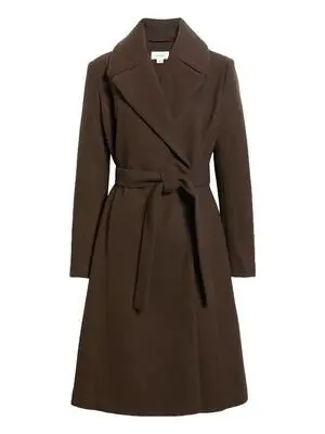 CECE DUPRAZ Double Breasted Coat - Chocolate