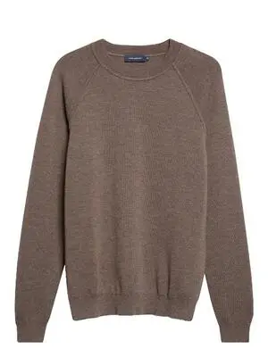 Thom Sweeney Wool Crewneck Sweater - Bark