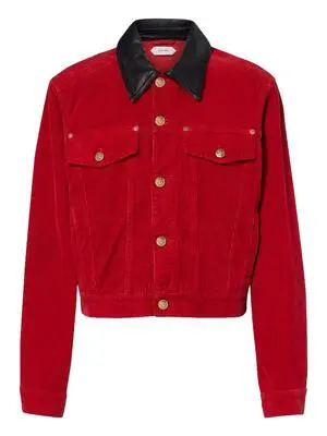 Versace Cotton Corduroy Jacket - Red