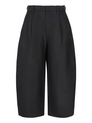 JNBY Pleated Wide-leg Trousers - Black