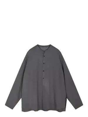 CROQUIS Oversized Long-sleeve Shirt - Grey
