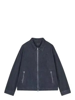 CROQUIS Zip-up Denim Jacket - Blue