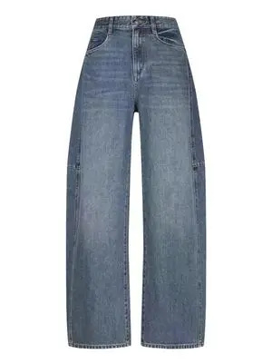 JNBY Barrel-leg Wide-leg Jeans - Blue