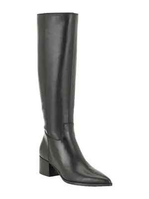 NINE WEST Bridgit Faux Leather Knee High Boot