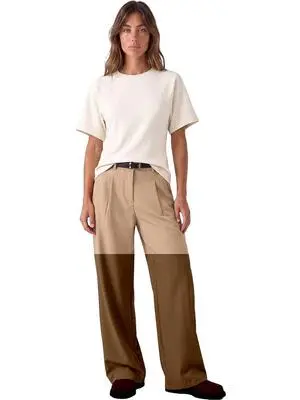 Koton Short Sleeve Modal T-shirt - Beige