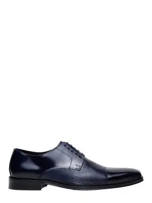 BELVEDERE Alexander Cap Toe Derby - Navy