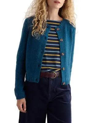 SEASALT CORNWALL Dawson Pick Merino Wool Blend Cardigan - Raincloud