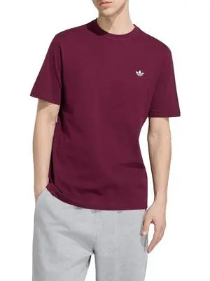 Adidas Trefoil Essentials Cotton T-shirt Maroon