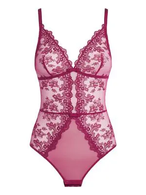 Simone Perele Lace Passion Bodysuit Pink