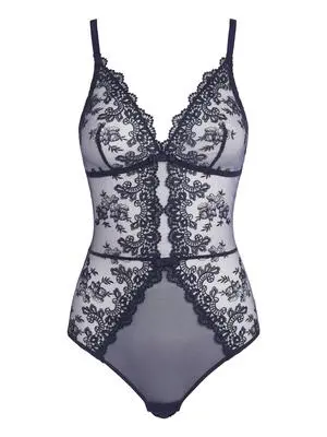 Simone Perele Lace Passion Bodysuit Blue