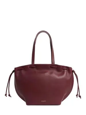 Claudie Pierlot Leather Drawstring Tote Bag - Red
