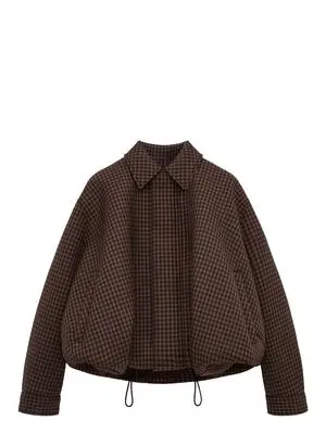 Loewe Wool-blend Drawstring Jacket - Brown