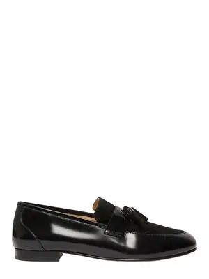 Marina Rinaldi Leather-suede Moccasins - Black