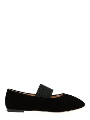 MARINA RINALDI Velvet Ballet Flats