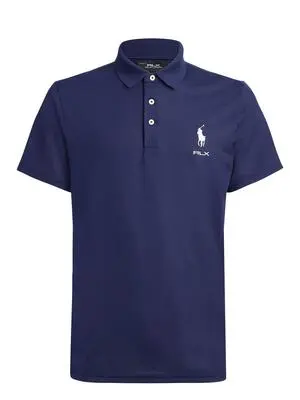 Rlx Ralph Lauren Tailored-fit Performance Polo Shirt - Navy
