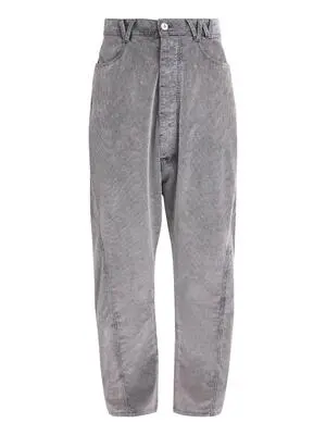 VIVIENNE WESTWOOD Corduroy Twisted Seam Straight Jeans - Grey