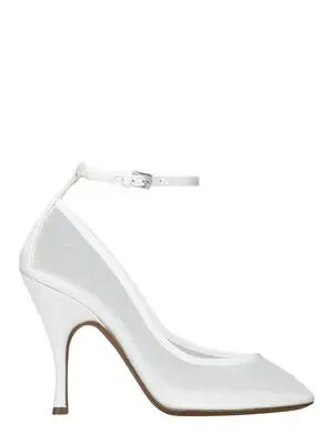 Alaïa Mesh Ankle-strap Pumps 100 White