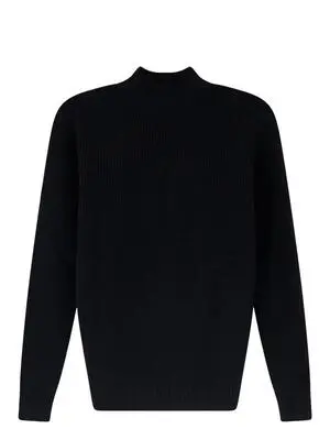 GRAN SASSO Virgin Wool Turtleneck - Black