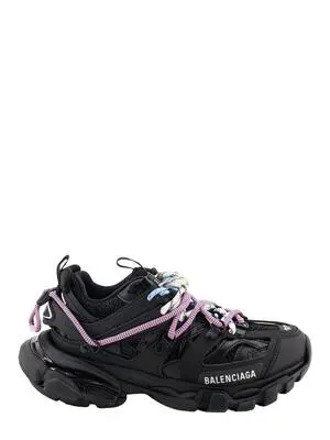 Balenciaga Mesh Track Sneakers With Double Laces Black