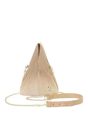 REPLEAT Petite Hobo Pleated Tote Bag - Neutrals