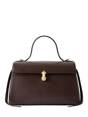 Savette Soft Symmetry Leather Top Handle Bag - Brown