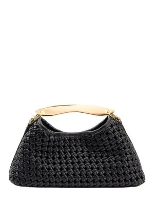 ELLEME Mini Boomerang Woven Leather - Black