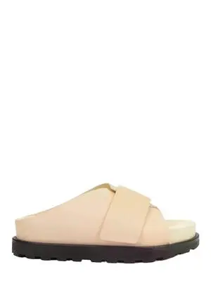 JIL SANDER Leather Sandals - Neutrals