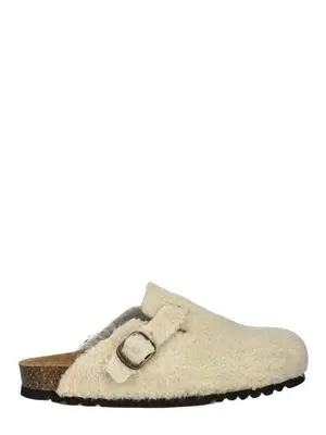 DR. SCHOLL'S SHOES Fae Buckle-fastening Shearling-effect Slippers - Neutrals