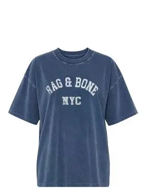 Rag & Bone University Alex Logo-print T-shirt - Blue