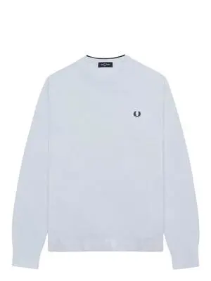 Fred Perry Embroidered-logo Sweater - Blue